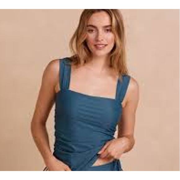summersalt | Swim | Summersalt The Cinched Square Neck Tankini Swimsuit ...